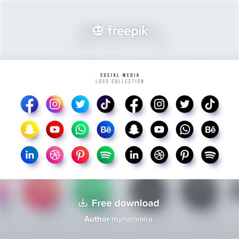 Free Vector Social Media Logo Collection Social Media Logos Social Media Banner Logo