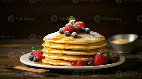 AI Generated Stack American Pancake Food 36036021 Stock Photo At Vecteezy