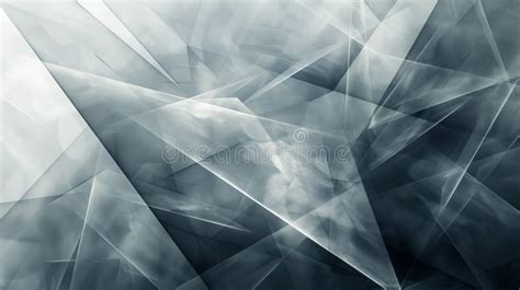 A Complex Array Of Black And White Triangles Overlapping To Create An