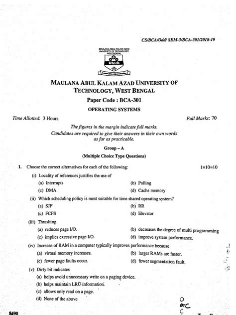 Operating System 2018 19 Pdf