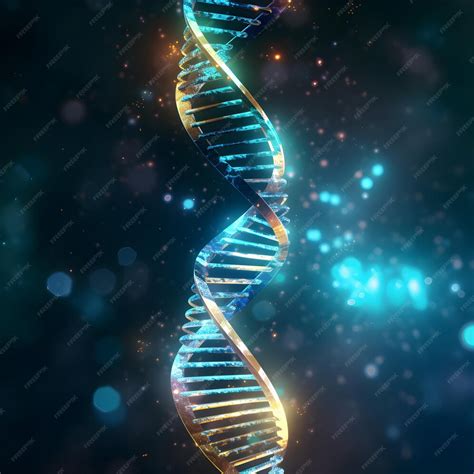 Premium Ai Image Photo Dna Gene Helix Spiral Molecule Structure Generative Ai