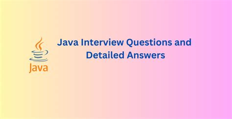 Oops Interview Questions And Detailed Answers In Java Javadzone