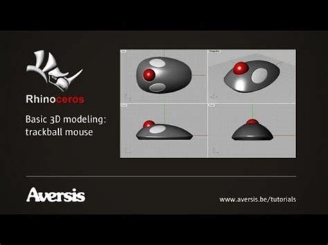 Rhino D Surface Styling Basics Modeling A Trackball Mouse Trackball Mouse Rhino D Rhino