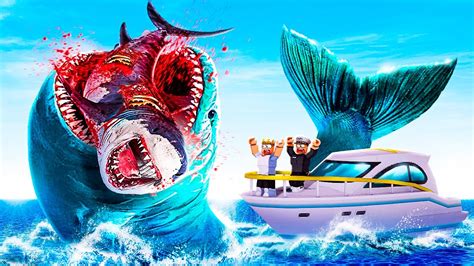 Fighting Bloop Vs Megalodon In Roblox Youtube