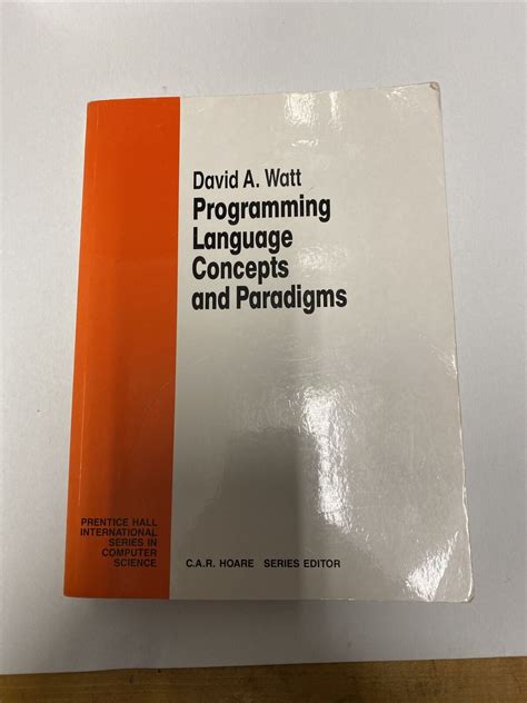 programming language concepts and paradigms by david watt 1993 trade
