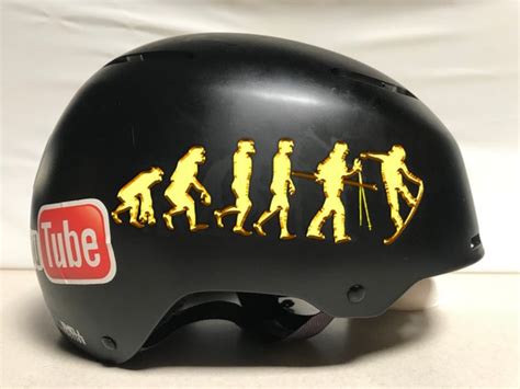 Gold Snowboard Evolution Sticker Etsy
