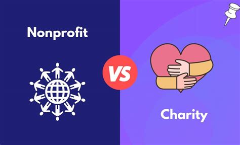 Non Profit Vs Charity What S The Difference With Table