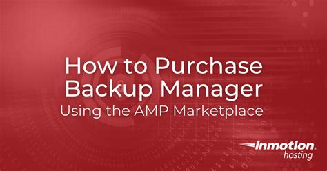 purchase backup manager inmotion hosting support
