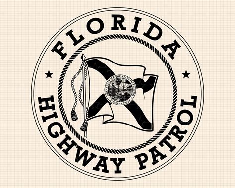 Seal Of The Florida Highway Patrol Svg Bundle Highway Patrol Badge Svg