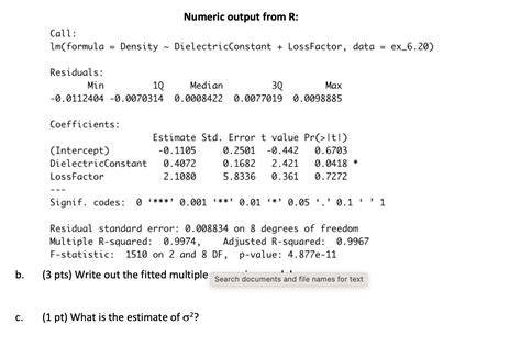 Solved 20 Pts Consider The Dataset Given In Exercise 6 20
