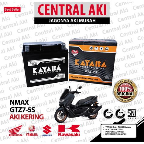 Jual Aki Nmax Kayaba Gtz7s Aki Kering Free Bubble Dus Shopee Indonesia