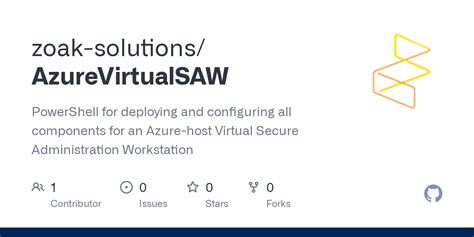 GitHub Zoak Solutions AzureVirtualSAW PowerShell For Deploying And Configuring All Components