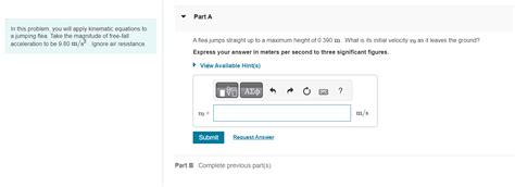 Solved Part A In This Problem You Will Apply Kinematic