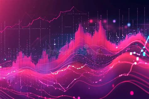 Vibrant Digital Art Displaying Dynamic Data Trends And Analytics