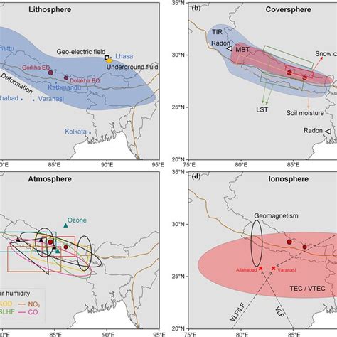 The Spatial Distribution Of Multiple Anomalies In Four Geospheres The Spatial Distribution Of Multiple Anomalies In Four Geospheres