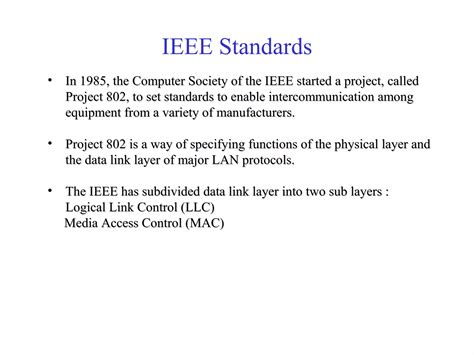 Ieee Standards Ppt