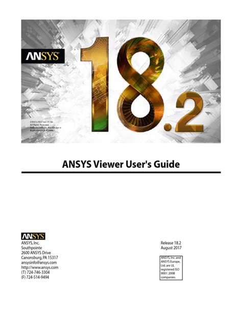 Ansys Viewer Users Guide 182 Pdf Trademark Copyright