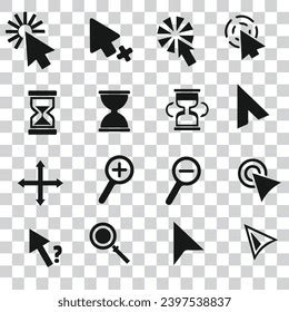 Computer Mouse Click Cursor Load Symbol Stock Vector Royalty Free Shutterstock
