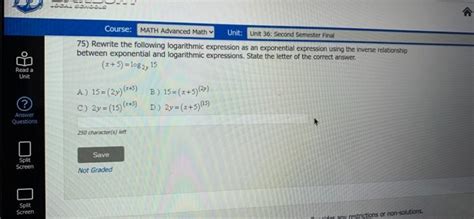 Solved 72 Rewrite The Following Exponential Expression As A Chegg Com