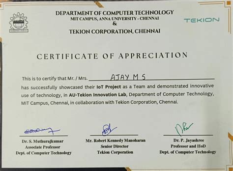 Iot Innovation Firefightingrobot Tekion Annauniversity Mitcampus