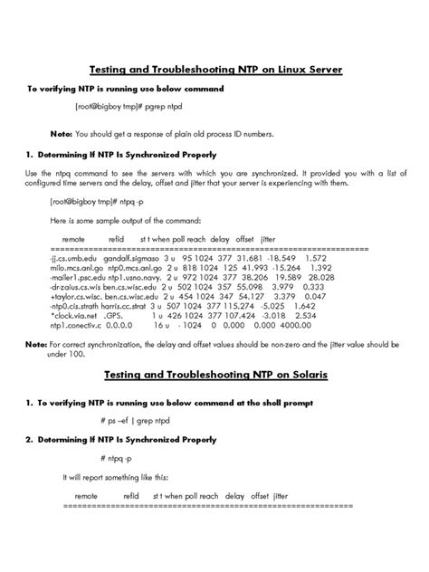 testing and troubleshooting ntp pdf computer networking computer