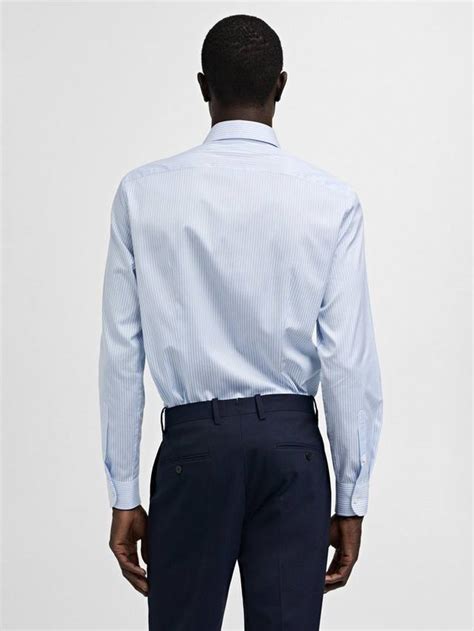 Mango Pals Stripe Cotton Shirt White