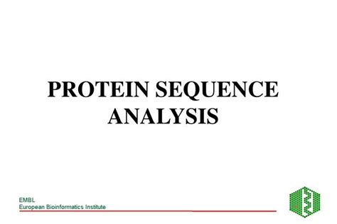 PPT PROTEIN SEQUENCE ANALYSIS PowerPoint Presentation Free Download ID 1819944