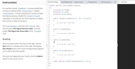 Solved An Interface Named Sidedobject Has Been Added That