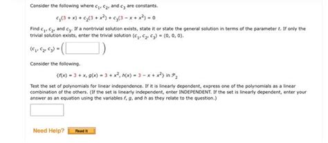 solved consider the following where c1 c2 and c3 are