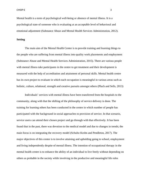 Cmop E Occupational Therapy Evaluation And Application