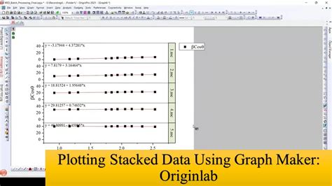 Plotting Stacked Data Using Graph Maker Originlab Youtube