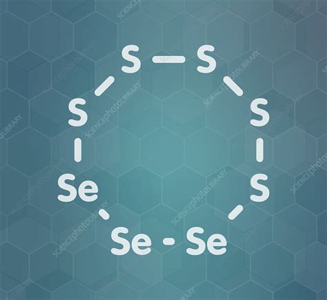 Selenium Disulfide Dandruff Shampoo Ingredient Molecule Stock Image F0253060 Science