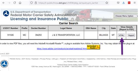 What Are J S Transportation S USDOT And Docket Numbers