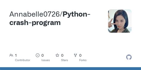 Github Annabelle Python Crash Program