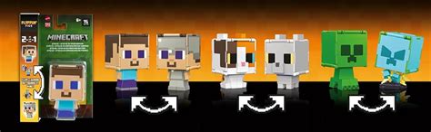 Mattel Minecraft Flippin Figs Figures Collection With 2 In
