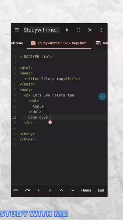 Using Delete Tag Html Css Java Script Web Design Shorts Delete