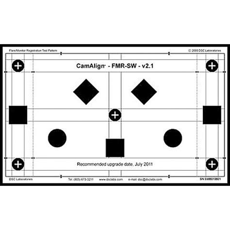 Dsc Labs Flare And Monitor Registration Resolution Chart