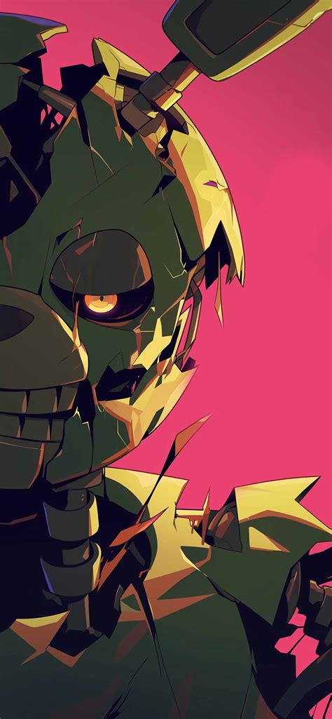 Springtrap Haunting Dual Face Matching Wallpapers Hd Wallpaper