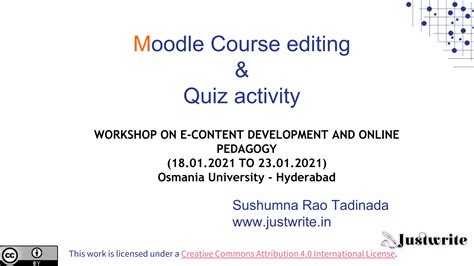 Moodle Quiz Ver 310 Pptx Educational Assessment Education