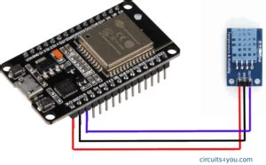ESP32 DHT11 22 Humidity Temperature Sensor Interfacing Example Circuits4you Com