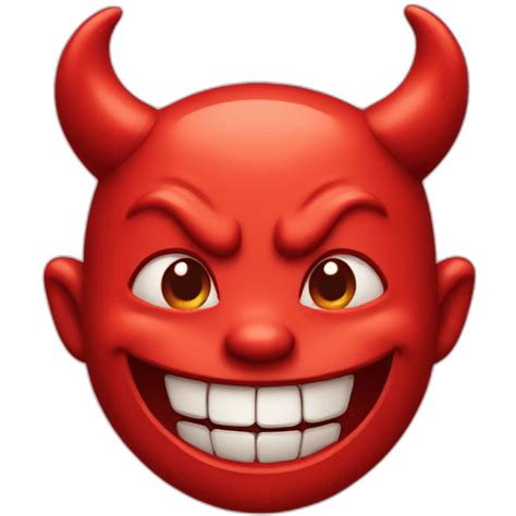 Devil With Happy Smiling Face Emoji Ai Emoji Generator