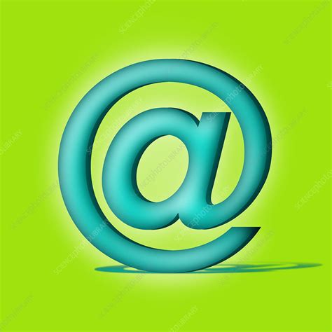 At Symbol Illustration Stock Image C0462548 Science Photo Library