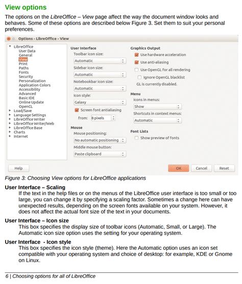 setting libreoffice ui font size in lo 6 1 5 2 super user