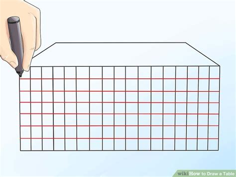 How To Draw A Table Step By Step Tutorial With Pictures
