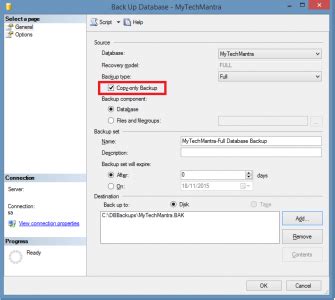 COPY ONLY Backup In SQL Server Step By Step Tutorial With Examples SQL DBA Babe