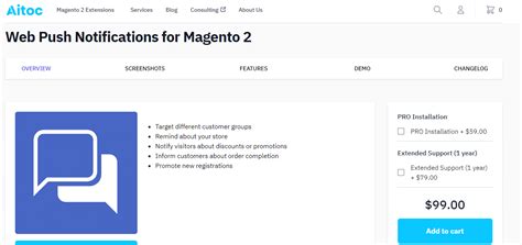 best magento 2 web push firebase notification extension providers in 2025