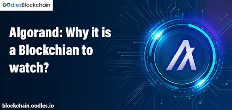algorand why it is a blockchain to watch for dapps