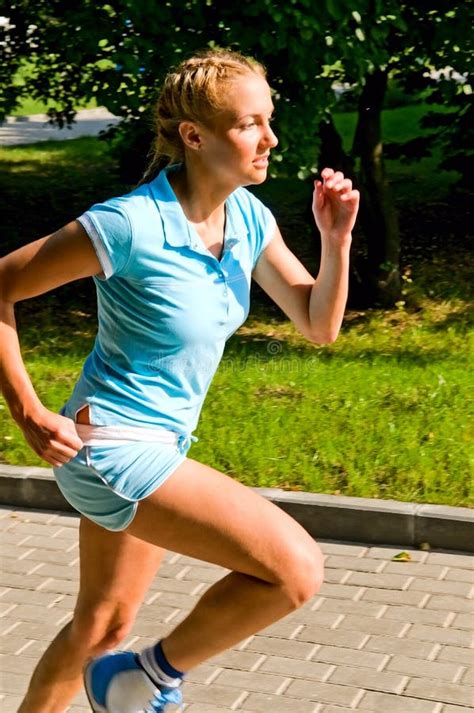Girl Jogging Stock Image Image Of Running Female Young 13547119