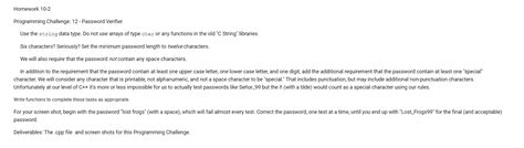 Solved Programming Challenge 12 Password Verifier Use The