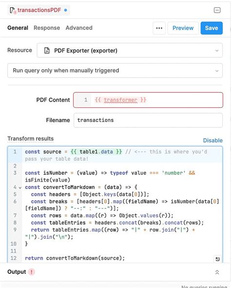 How To Acess Transformer In Pdf Content 💬 App Building Retool Forum